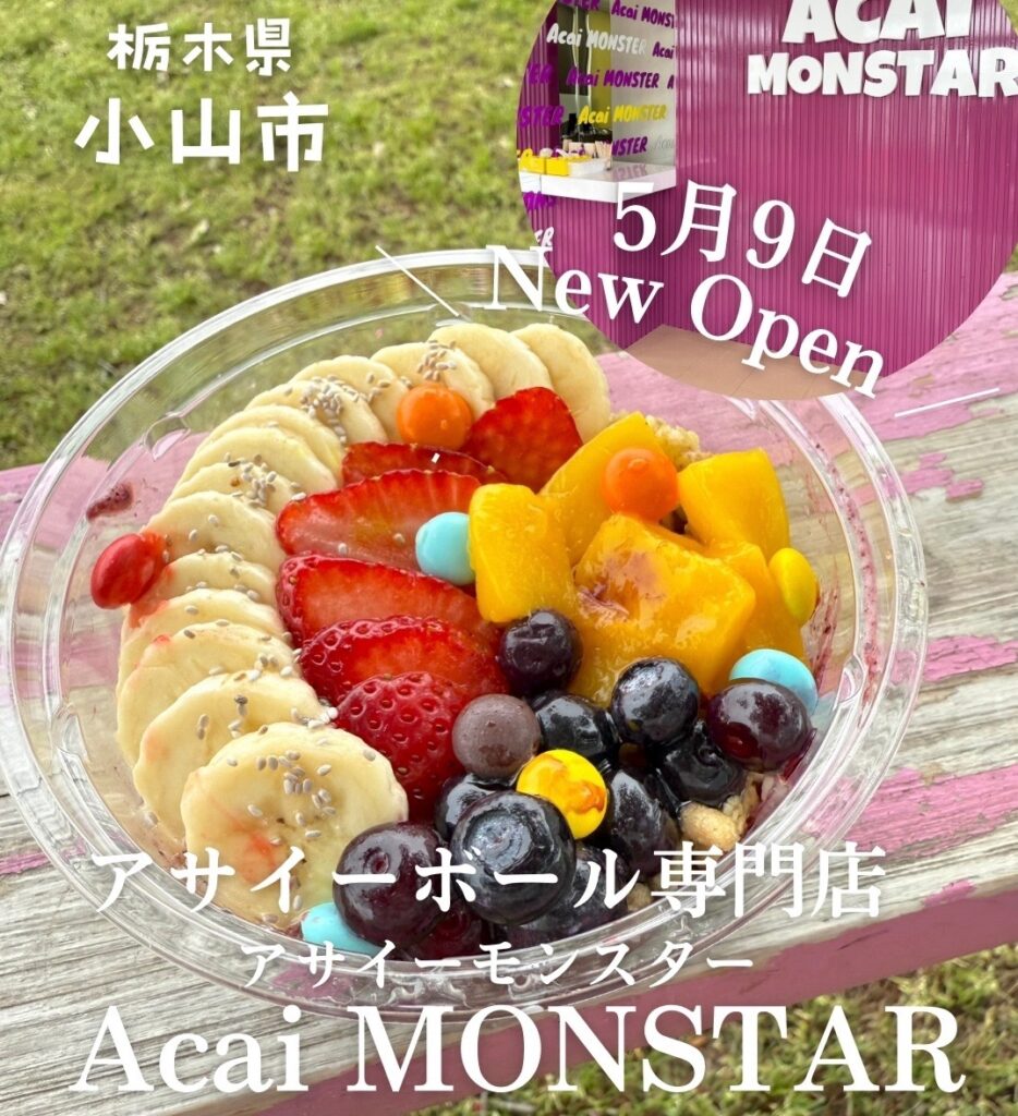 美味しくてかわいい！アサイーボール専門店「Acai MONSTER(アサイーモンスター)」！テイクアウト専門店・メニューも紹介！｜小山市 ...